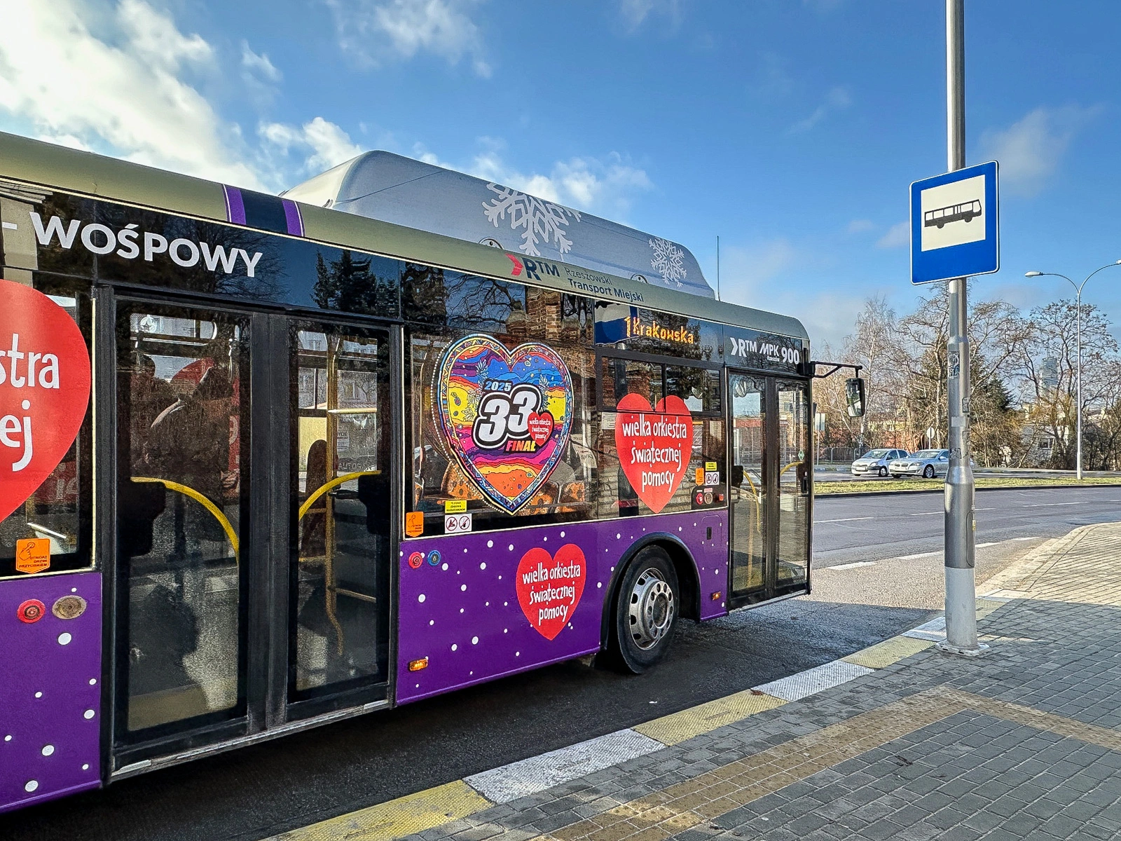 MPK Rzeszów uruchamia specjalne linie autobusowe w dniu 33. Finału WOŚP